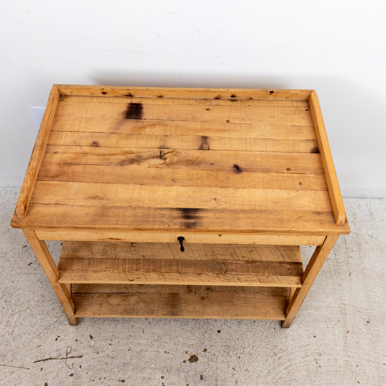 Vintage Garden Pine Potting Table/Serving Table For Sale at 1stDibs
