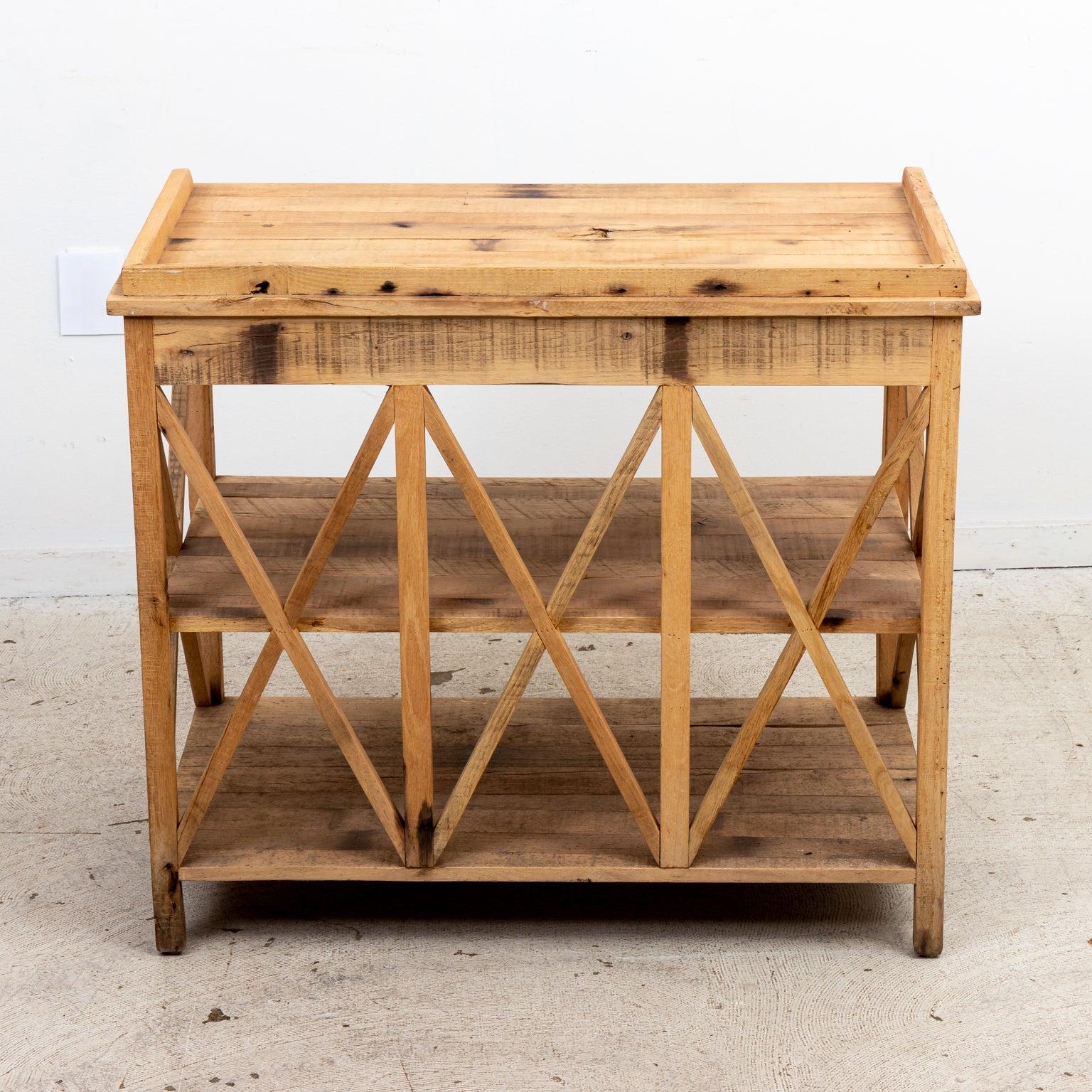 Vintage Garden Pine Potting Table/Serving Table For Sale at 1stDibs
