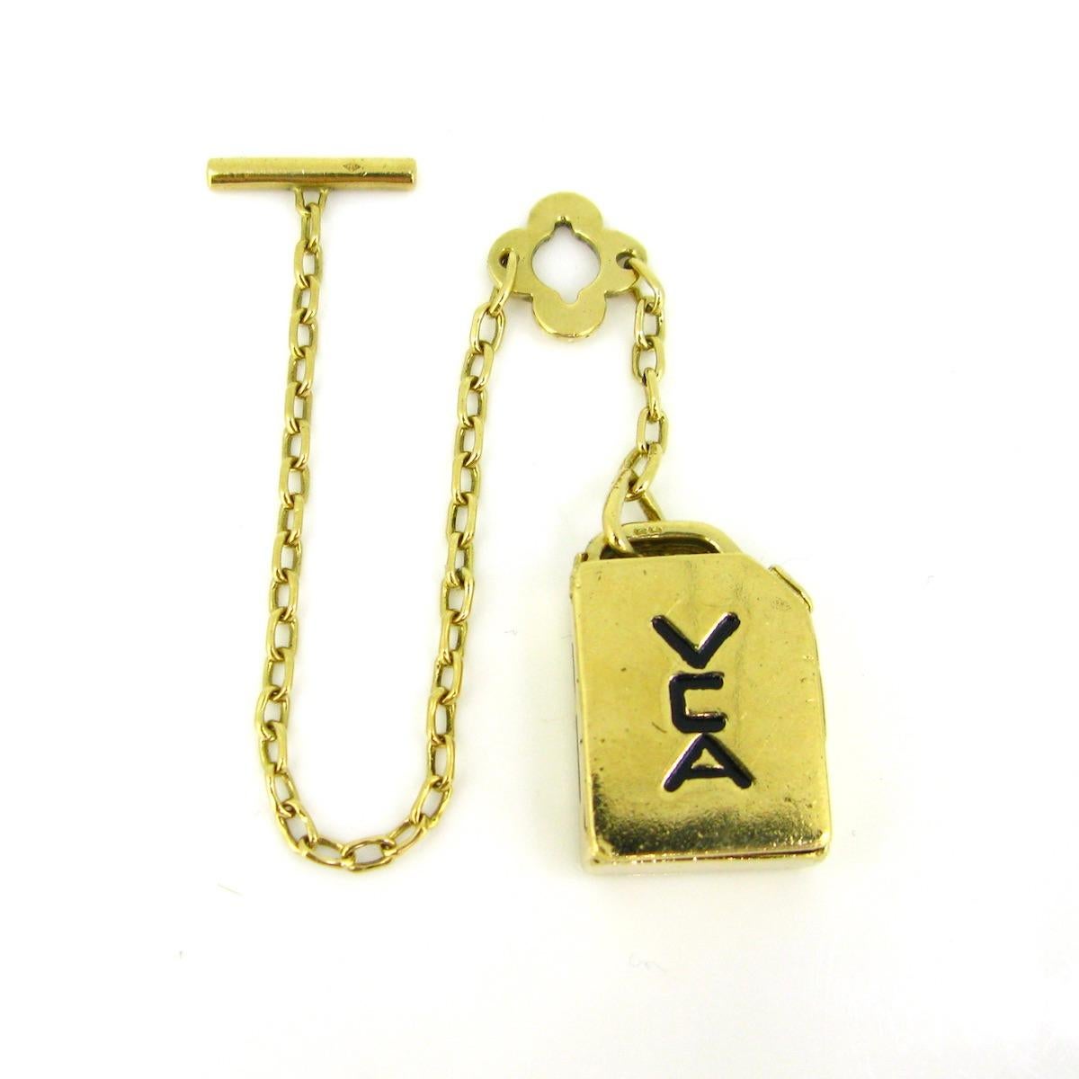 Vintage Gas Tank Locket Pendant by Péry Fils for Van Cleef and Arpels ...