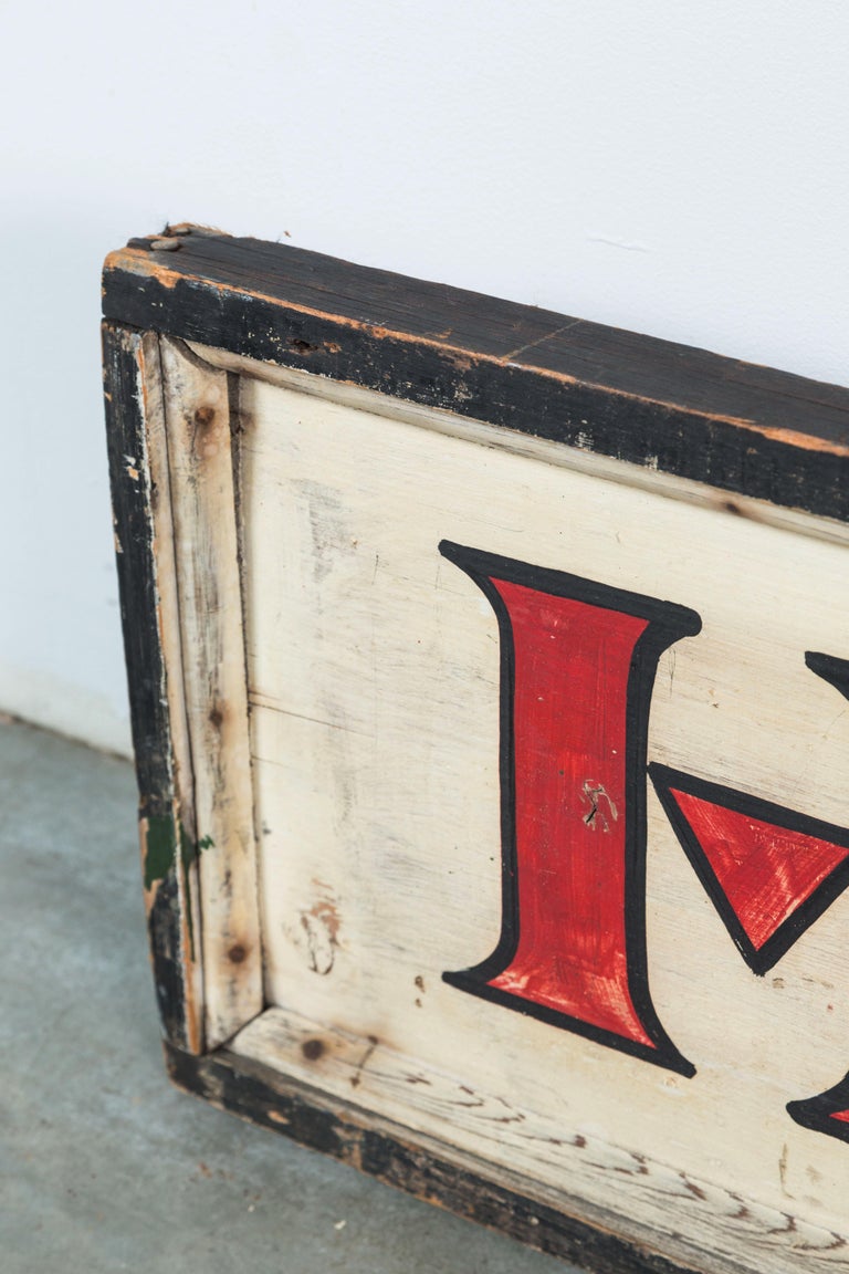 Vintage General Store Hardware Sign at 1stDibs