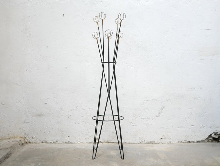 Vintage Geo Astrolabe Coat Rack by Roger Feraud For Sale at 1stDibs