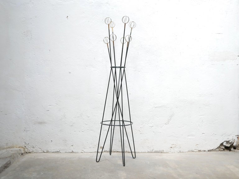 Vintage Geo Astrolabe Coat Rack by Roger Feraud For Sale at 1stDibs