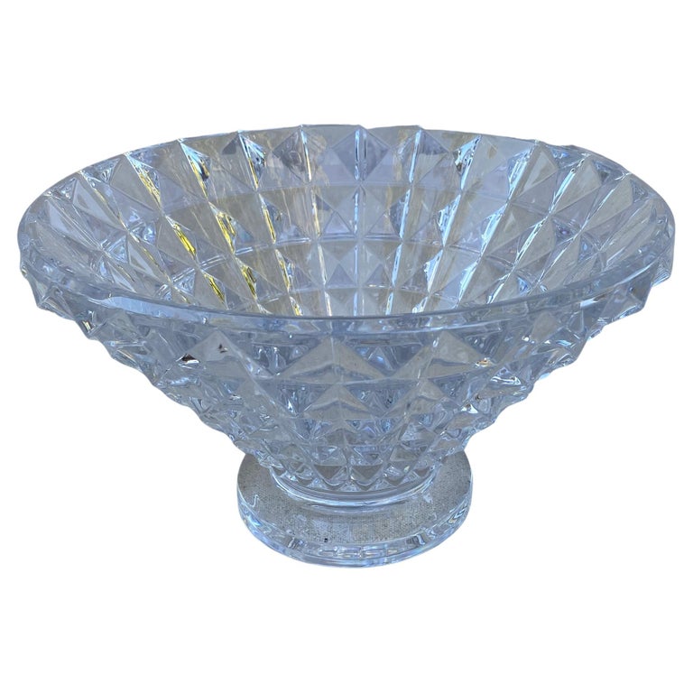 Vintage Geometric Cut Patterns Crystal Bowl For Sale at 1stDibs ...