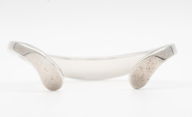 Vintage Georg Jensen Silver Cuff Ove Wendt Design, 1970s at 1stDibs