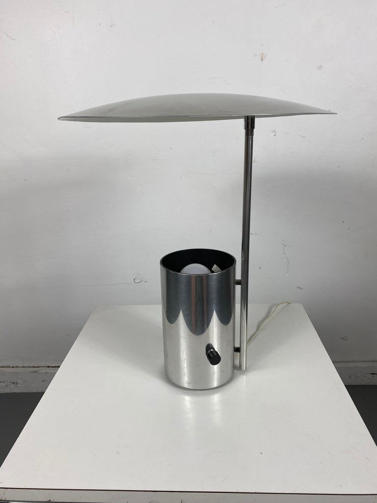 Vintage, George Nelson, Koch and Lowy Chrome Table Lmap at 1stDibs