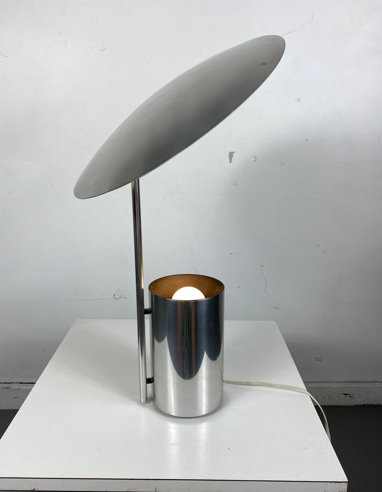 Vintage, George Nelson, Koch and Lowy Chrome Table Lmap at 1stDibs