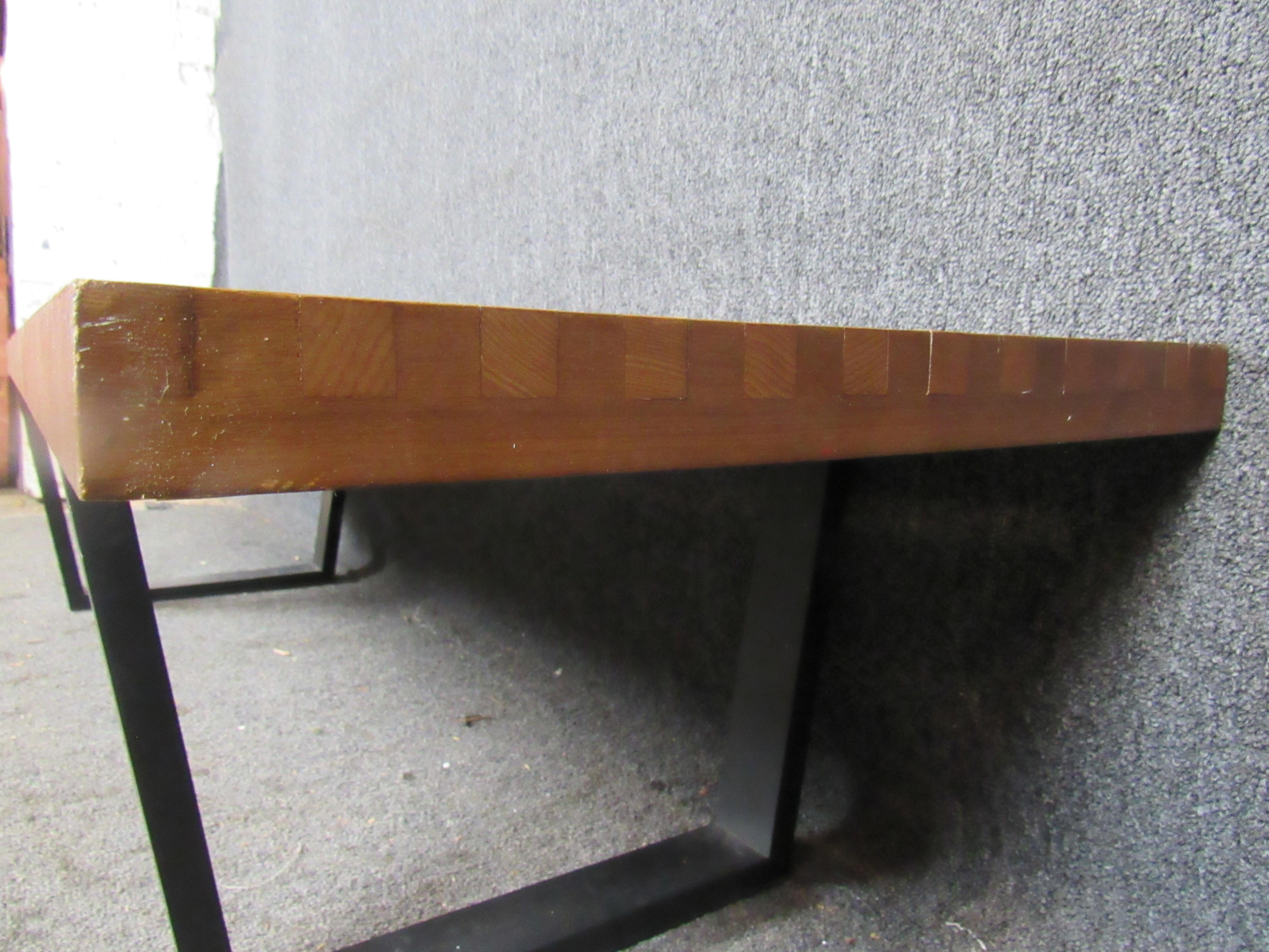 Vintage George Nelson Style Slat Bench For Sale at 1stDibs | nelson ...