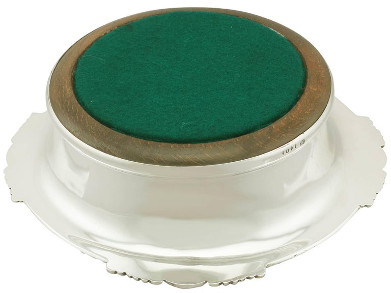 Roberts and Belk Vintage Sterling Silver Coasters For Sale at 1stDibs