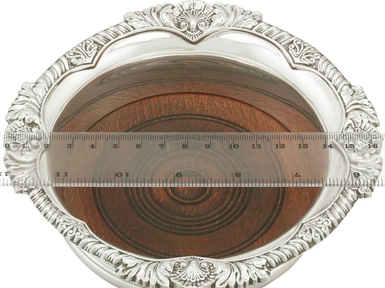 Roberts and Belk Vintage Sterling Silver Coasters For Sale at 1stDibs