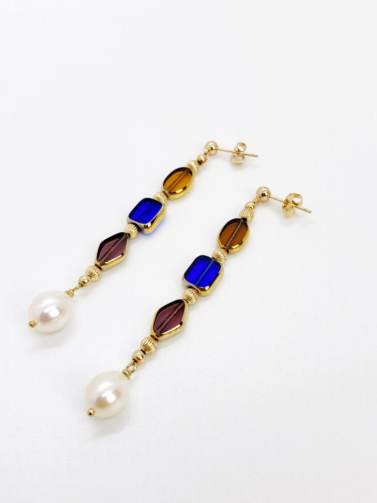 Vintage German Glass Beads edged with 24K gold on Pearls, The Gatsby ...