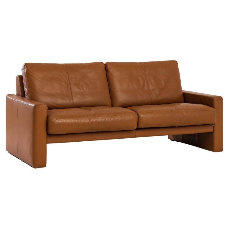 Vintage German Leather Sofa by WK Wohnen For Sale at 1stDibs