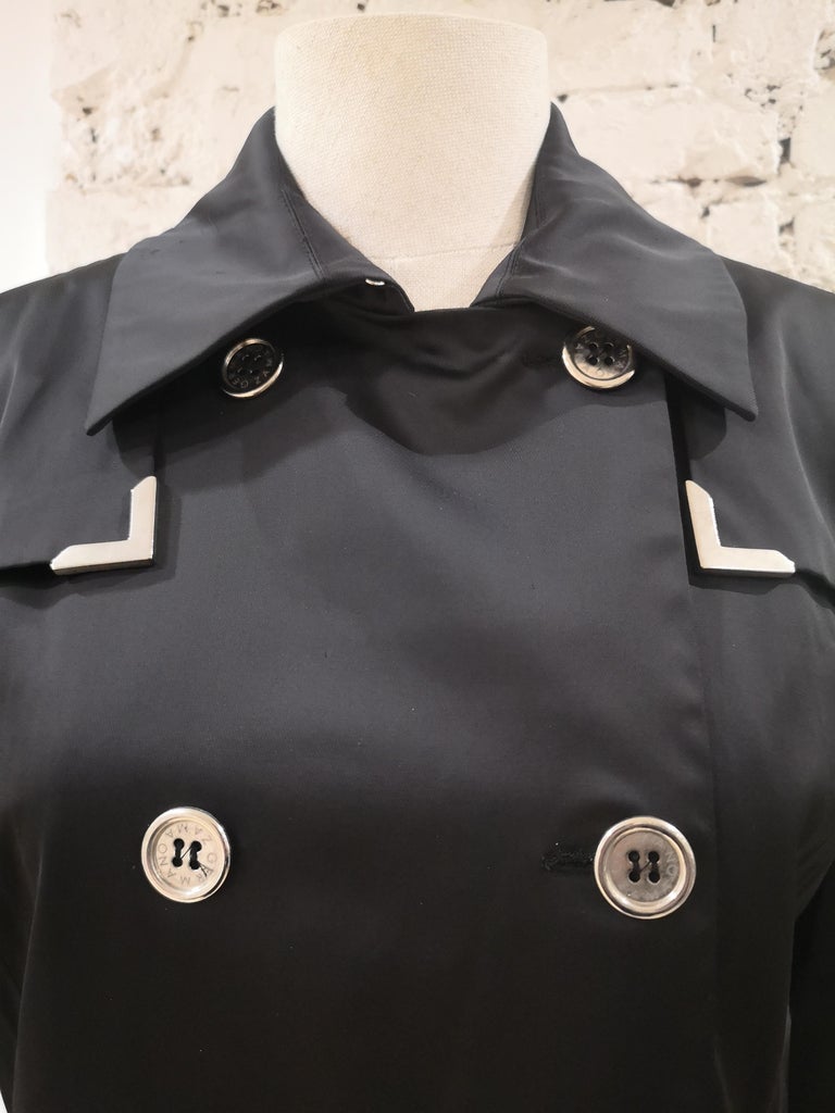 Vintage Germano Zama Black coat For Sale at 1stDibs