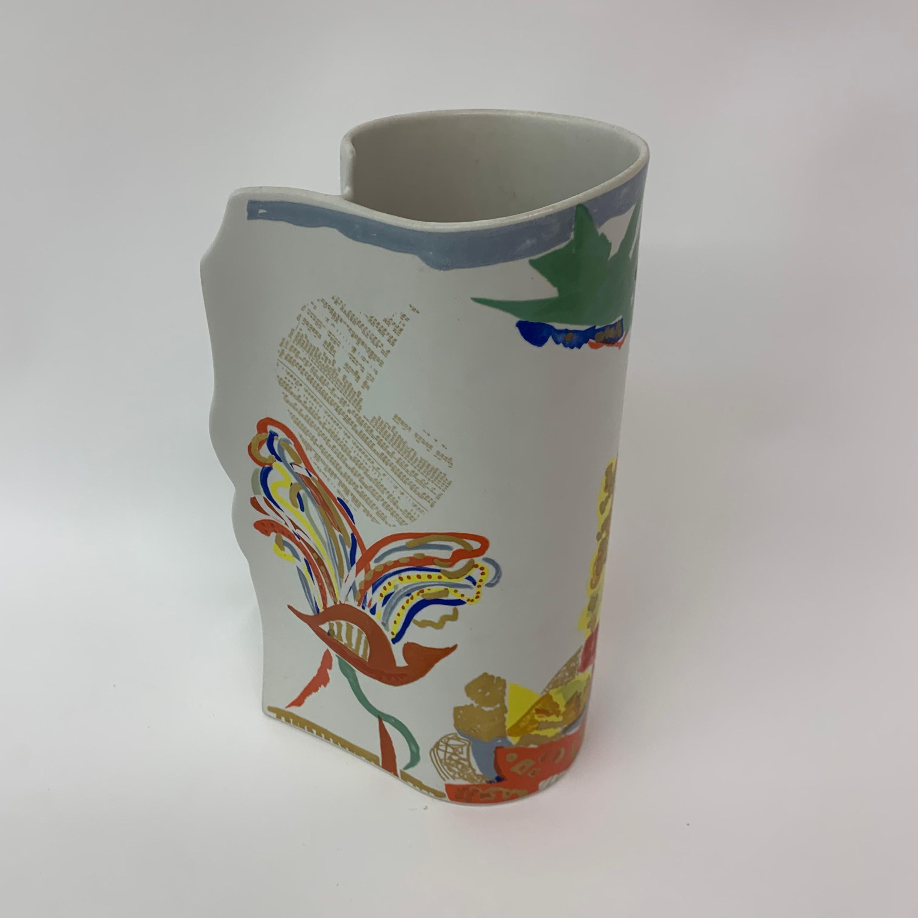 Vintage Gilbert Portanier for Rosenthal Germany Vase, 1950s at 1stDibs