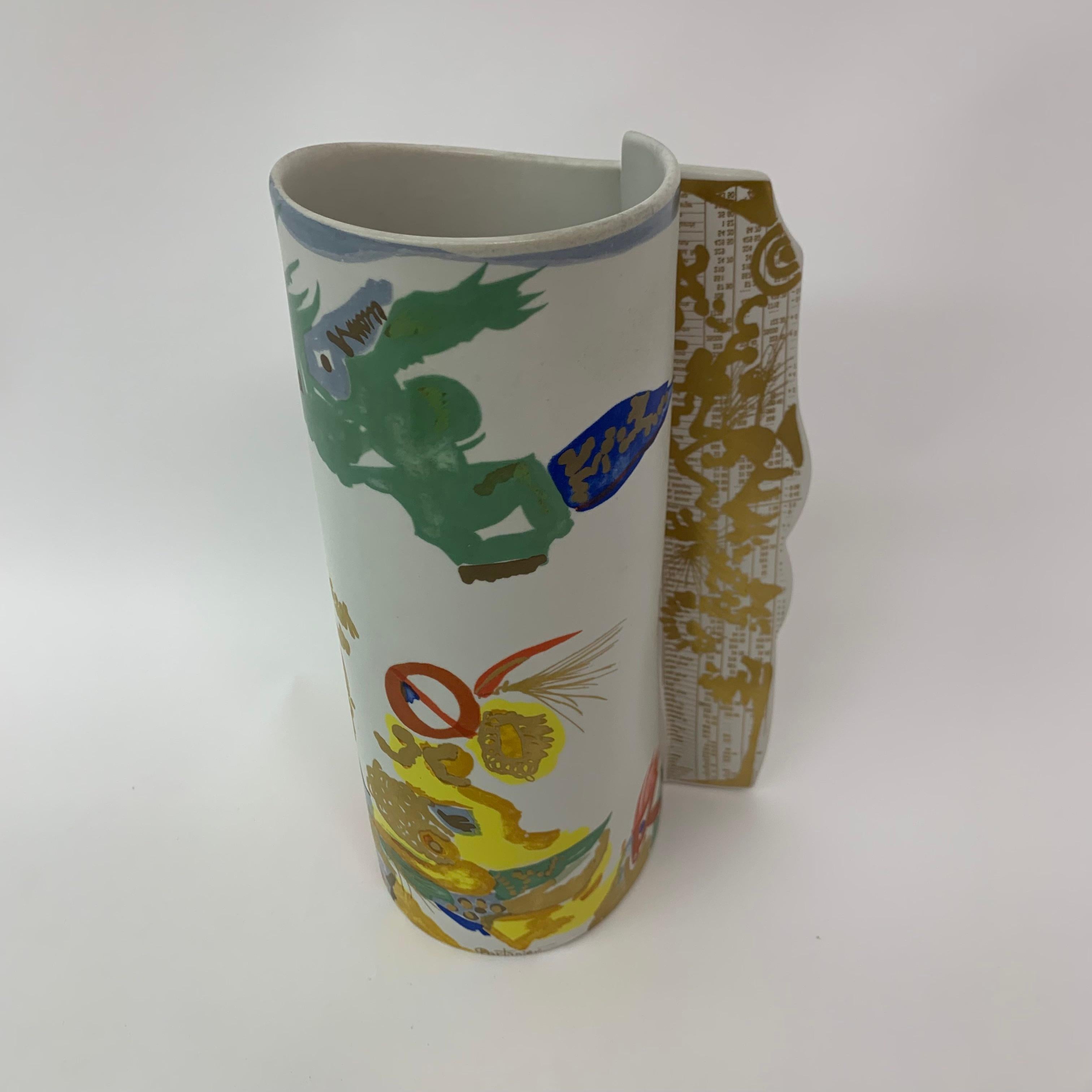 Vintage Gilbert Portanier for Rosenthal Germany Vase, 1950s at 1stDibs