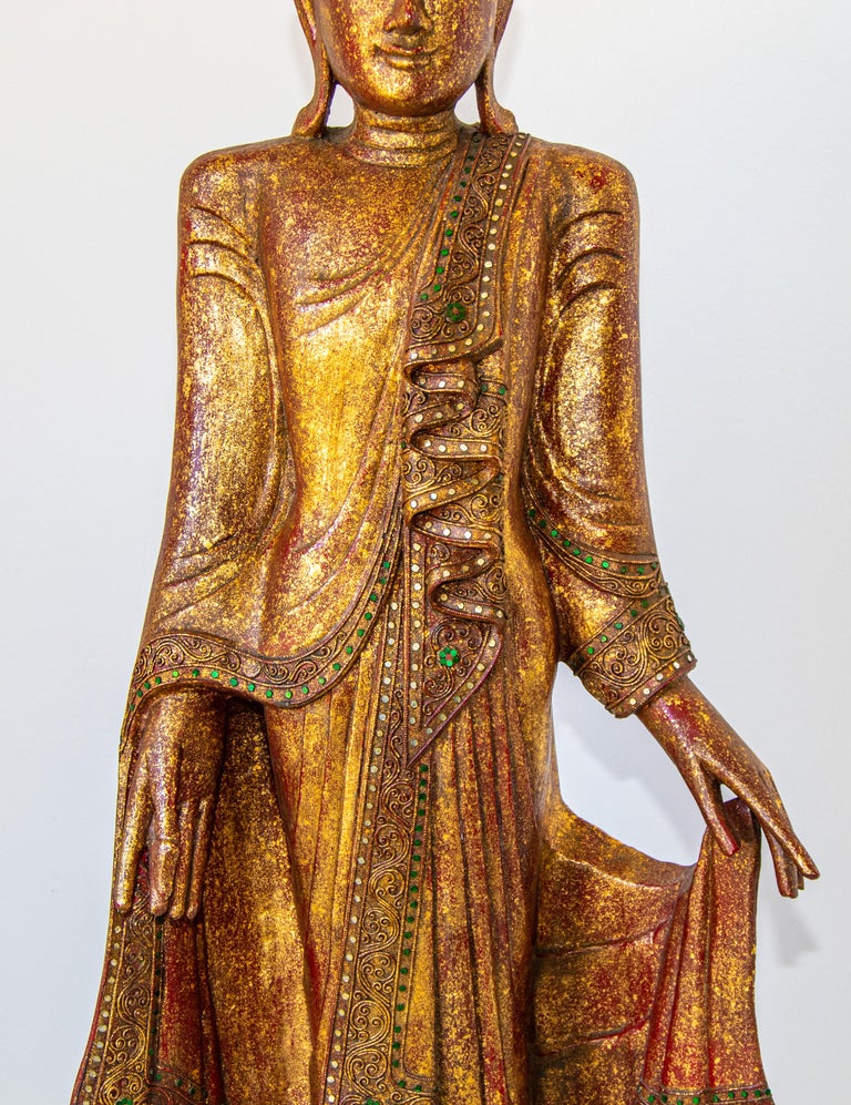 buddhist statue with skeleton inside
