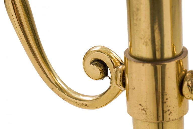 Vintage Gilt Metal Standing Frame Display Stand For Sale at 1stDibs