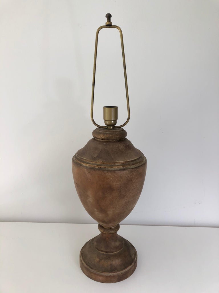 Vintage Giltwood Urn Table Lamp For Sale at 1stDibs