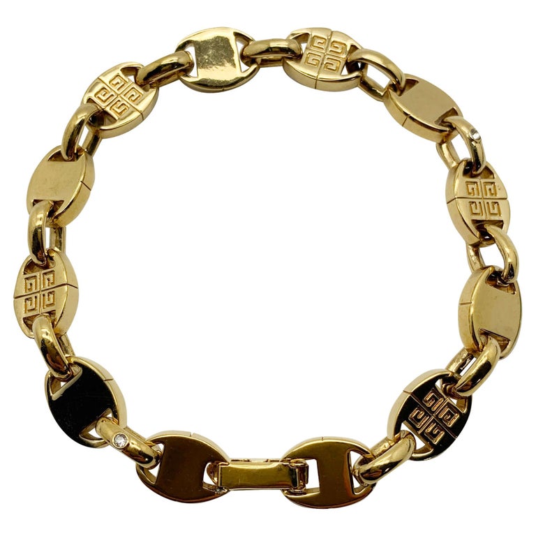 Vintage Givenchy 4G Logo Roller Bracelet 1990s For Sale at 1stDibs