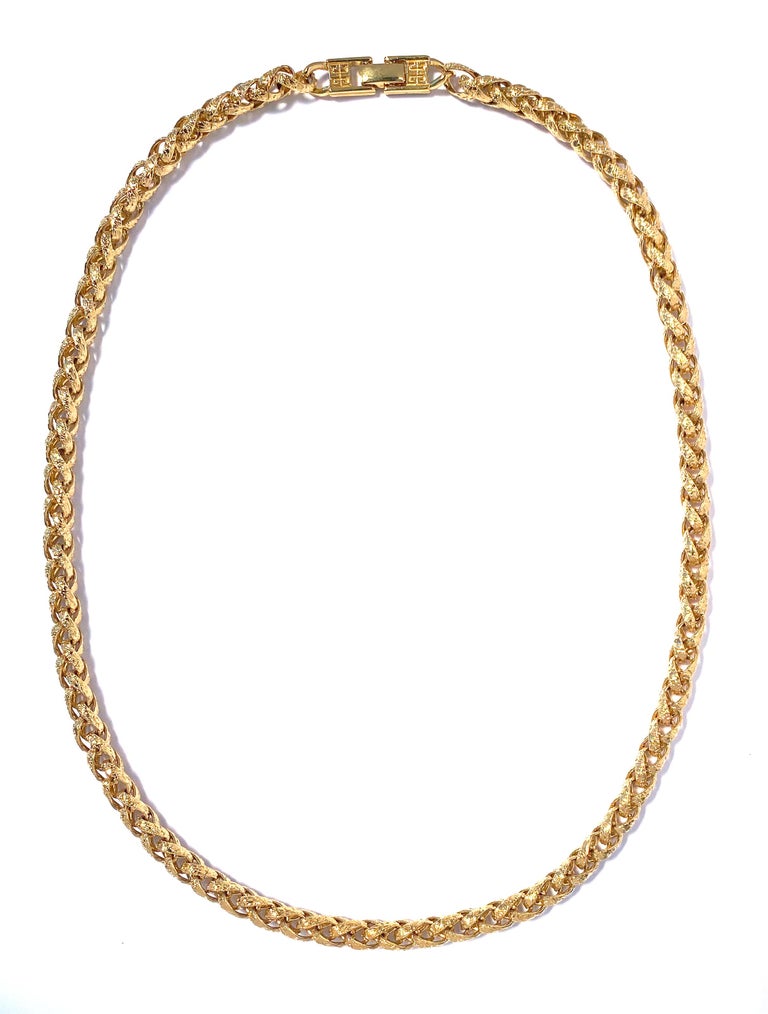 Vintage Givenchy Byzantine Chain Necklace, 1980s For Sale at 1stDibs