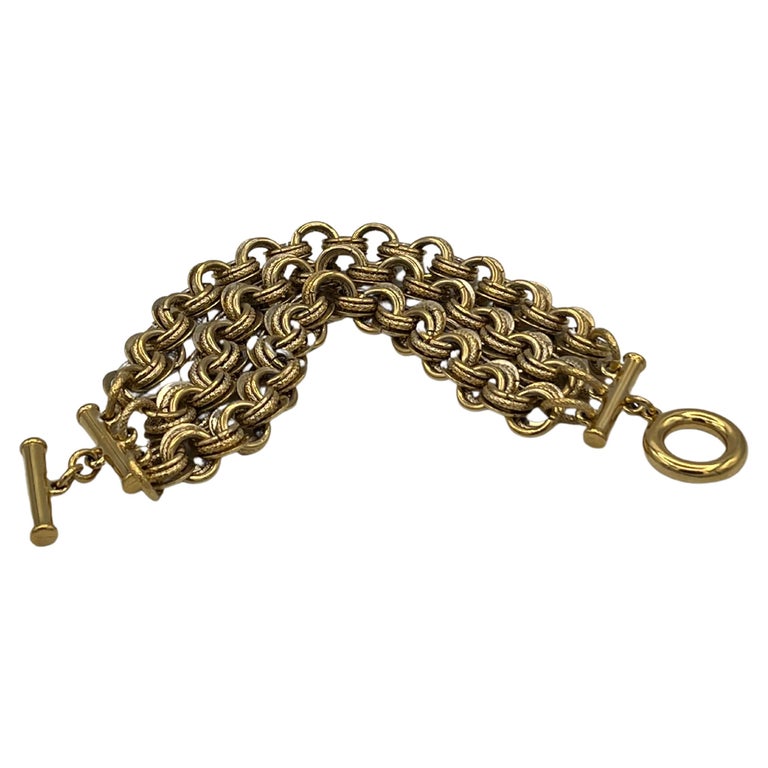 Vintage “Givenchy”, circa 1990s, Triple Row Fancy Chain Bracelet For ...