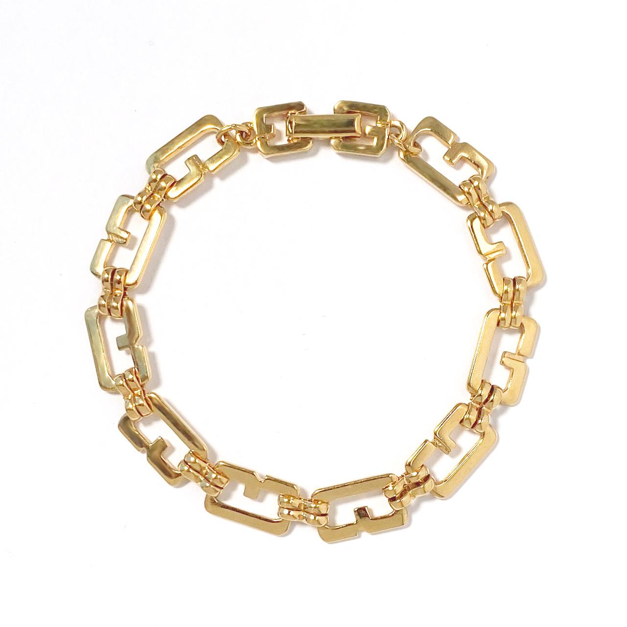 Vintage Givenchy G Link Chain Bracelet, 1980s at 1stDibs | givenchy g ...