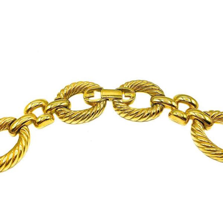 Vintage Givenchy Gold and Cabochon Sapphire Emerald Ruby Glass Jewelled ...