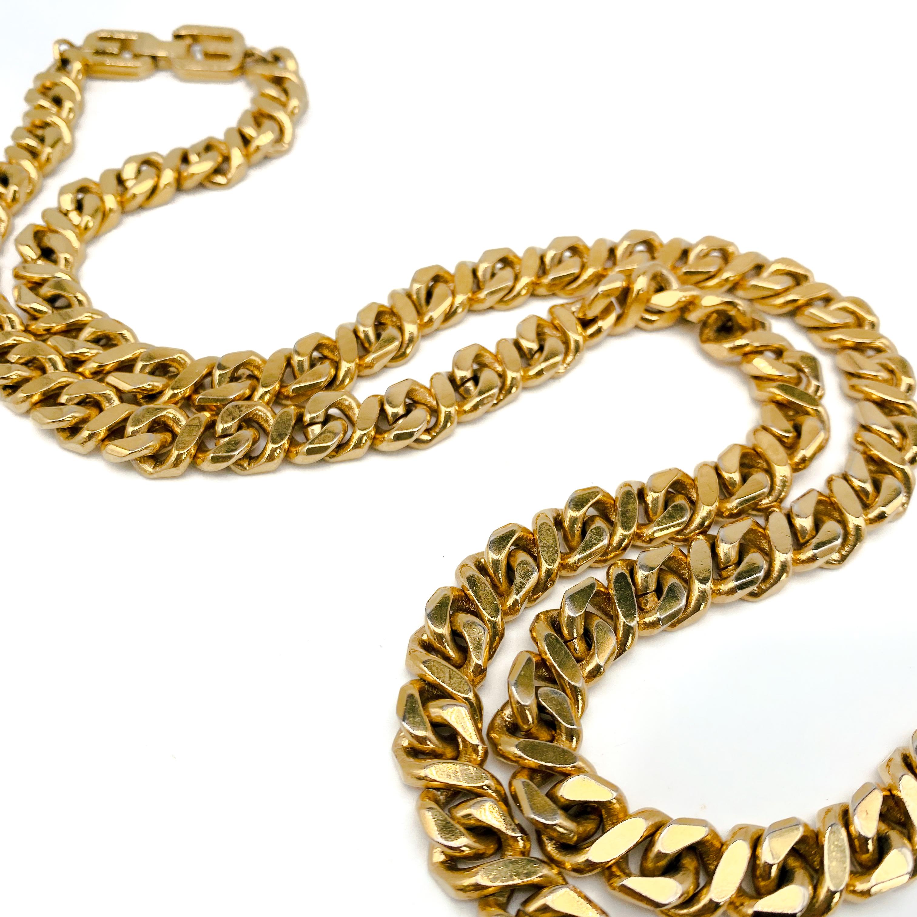 Vintage Givenchy Gold Plated Chain Necklace 1980s at 1stDibs | vintage ...