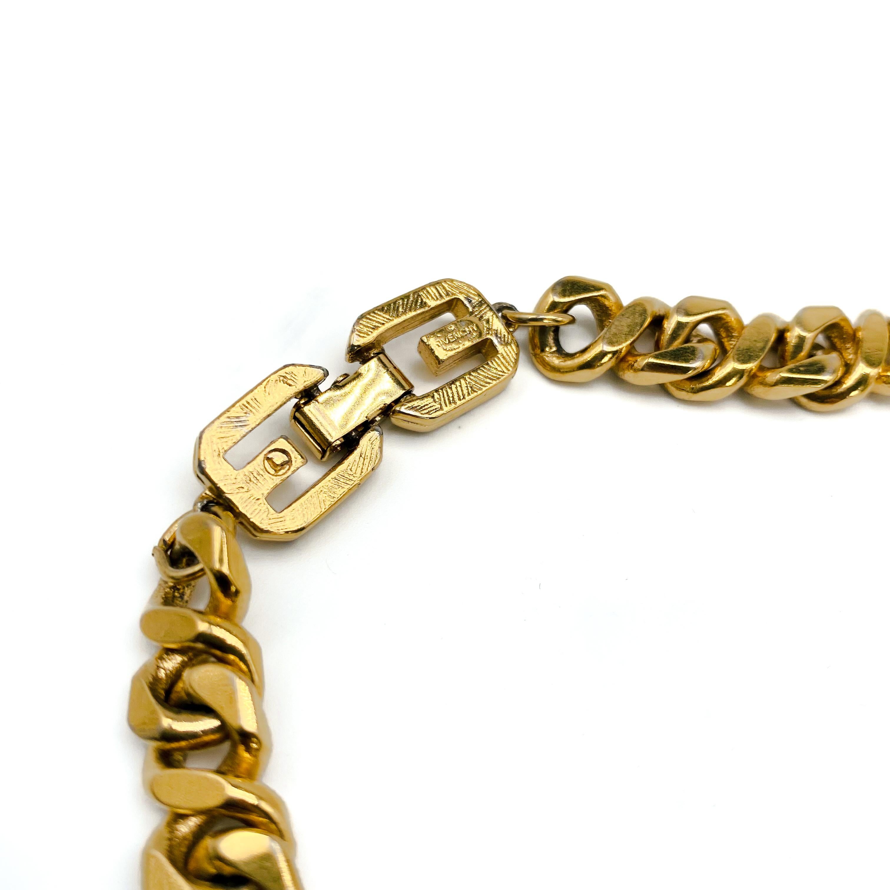 Vintage Givenchy Gold Plated Chain Necklace 1980s at 1stDibs | vintage ...
