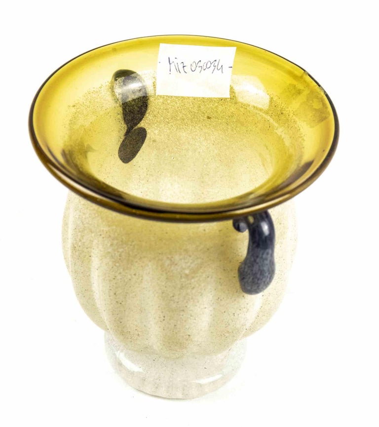 Vintage Glass Amphora, Mid-20th Century For Sale at 1stDibs