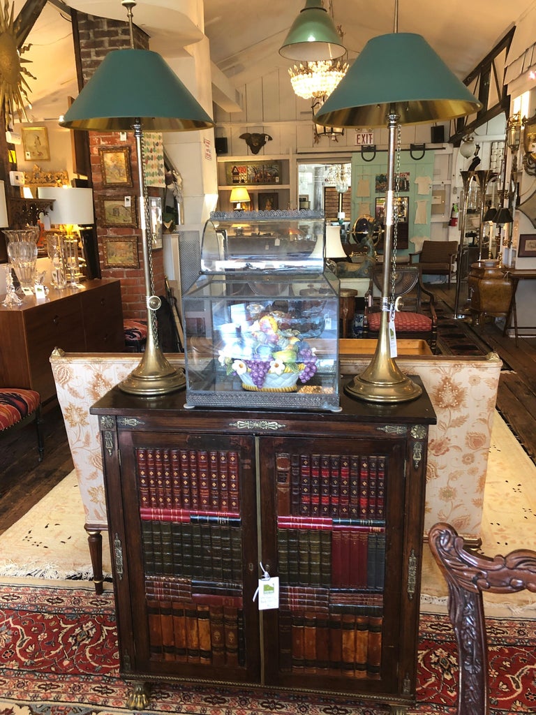 Vintage Glass and Metal Terrarium at 1stDibs