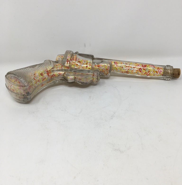 Vintage Glass Gun Candy Dispenser For Sale at 1stdibs