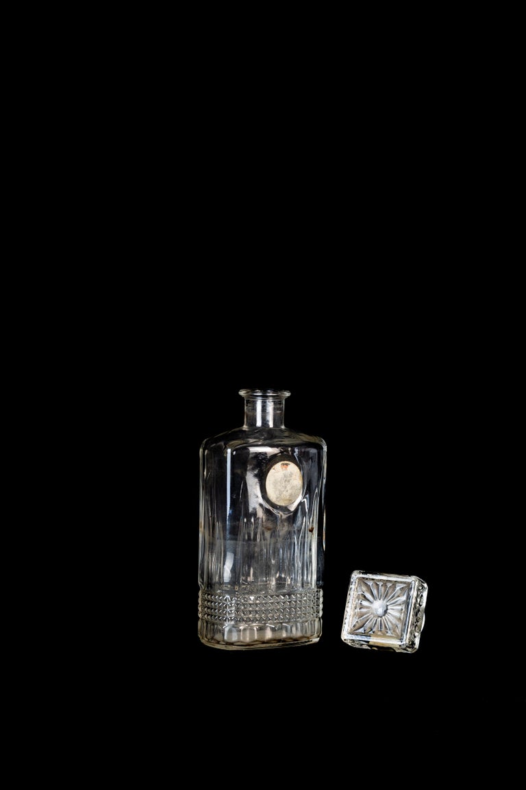 Vintage Glass Liquor Bottle, Mid-20th Century at 1stDibs