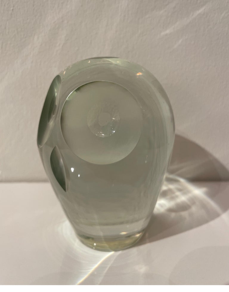 Vintage Glass Owl Paperweight For Sale at 1stDibs