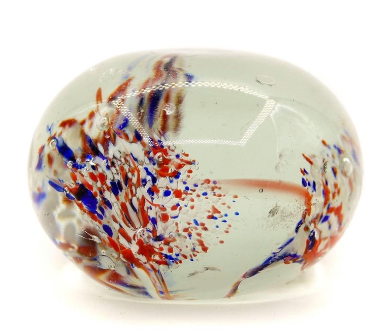 Vintage Glass Paperweight, Northern Europe, 1970s For Sale at 1stDibs