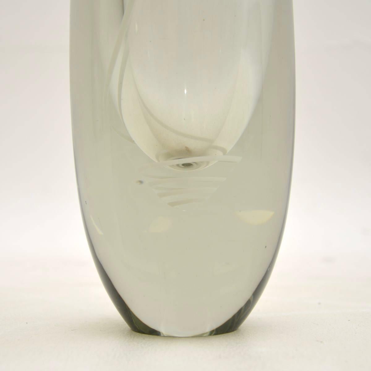 Vintage Glass Serpentini Vase by Gunnel Nyman for Nuutajarvi Notsjo For ...