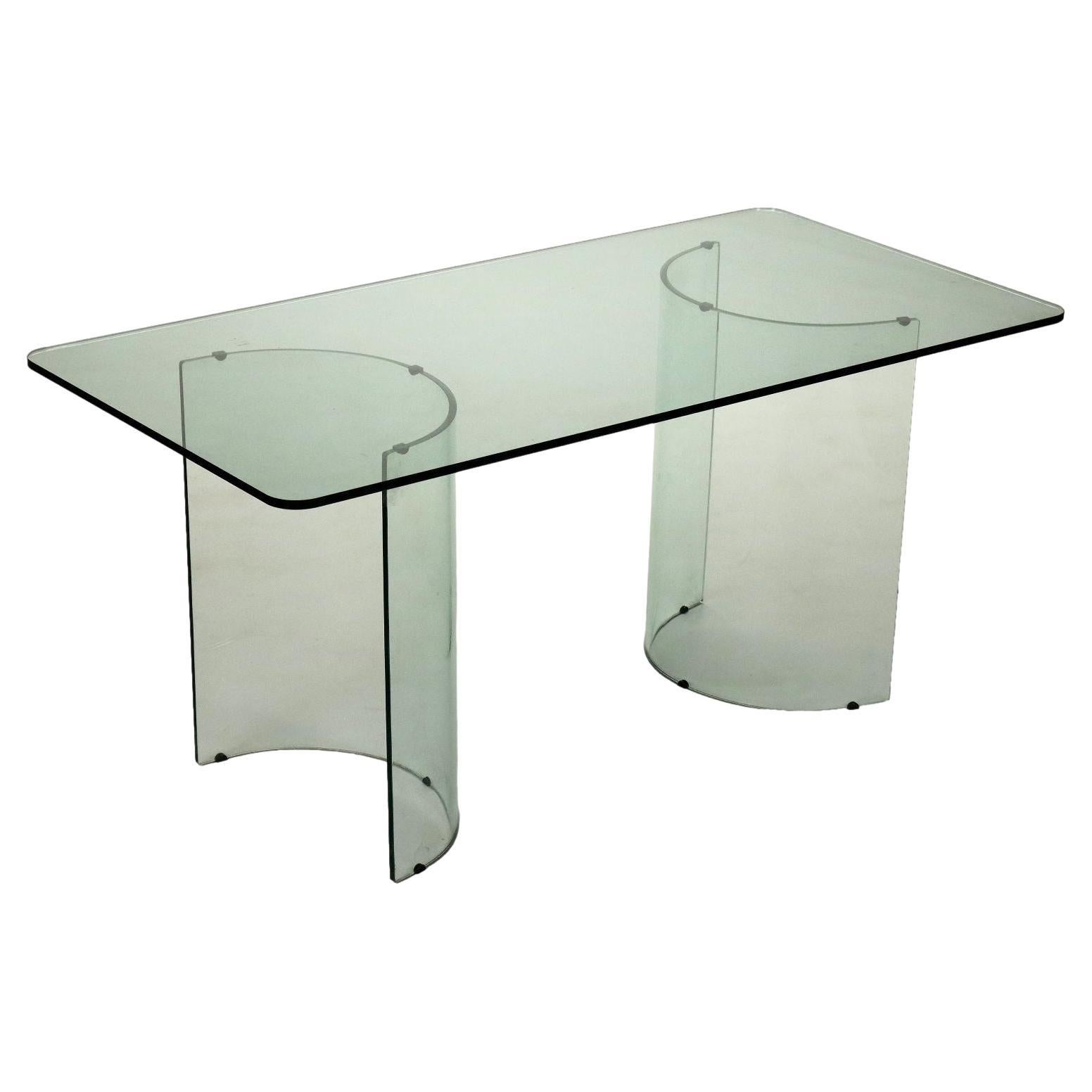 Table LC6 Cassina Metal Glas Italy 1980s at 1stDibs