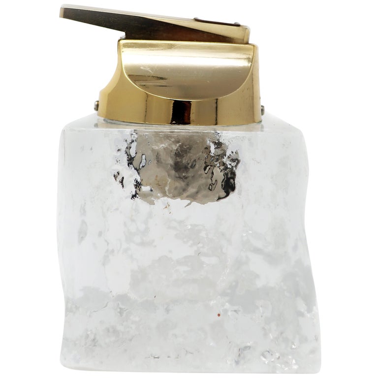 Vintage Glass Table Lighter at 1stDibs
