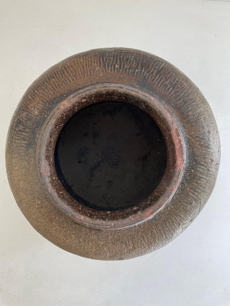 Vintage Glazed Brown Pottery For Sale at 1stDibs