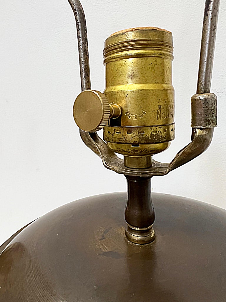 Vintage Glazed Pottery Ginger Jar Table Lamp with Finial For Sale at ...
