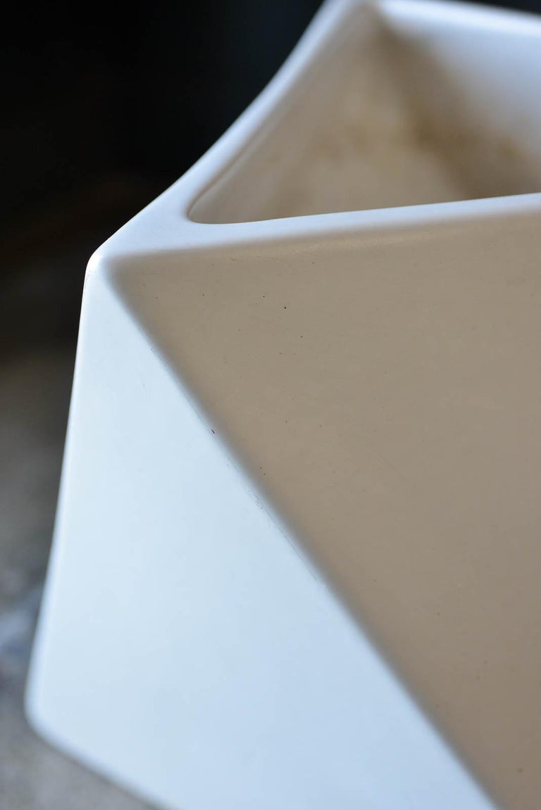 Vintage Glazed Trapezoid Studio Ceramics Planter, ca. 1970 For Sale at ...