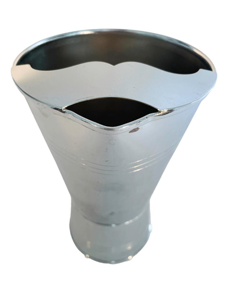 Vintage Glo-Hill Chrome Bar Pitcher with Red Bakelite Handle For Sale ...