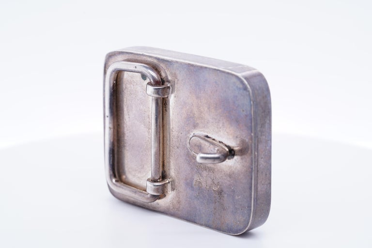 Rare, Vintage Gold Quartz Belt Buckle, Small, Sterling Silver For Sale ...