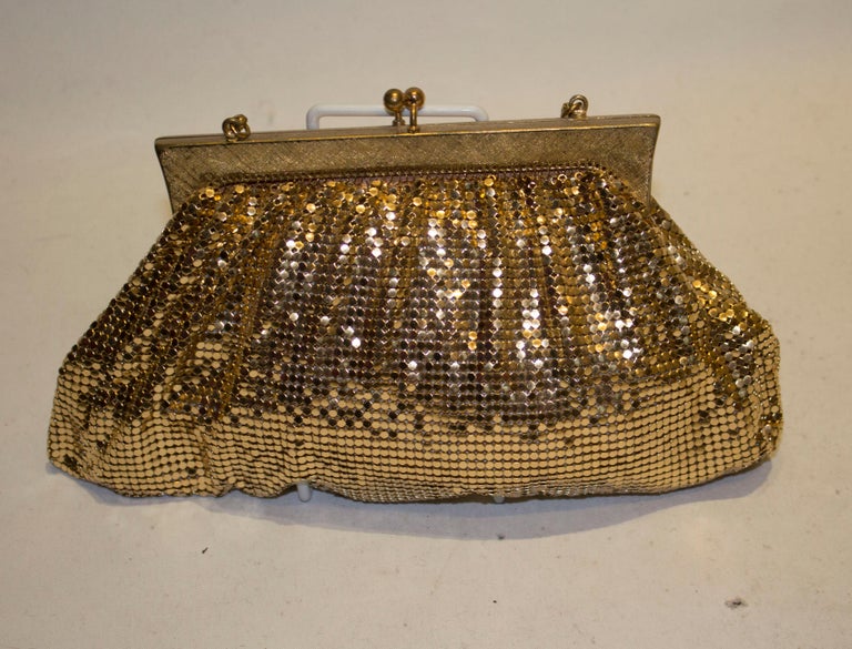 Vintage Gold Chain Mail Evening Bag at 1stDibs | gold evening bags ...