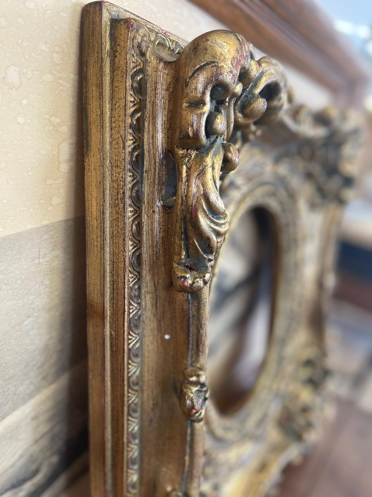Vintage Gold Colored Open Center Frame For Sale at 1stDibs