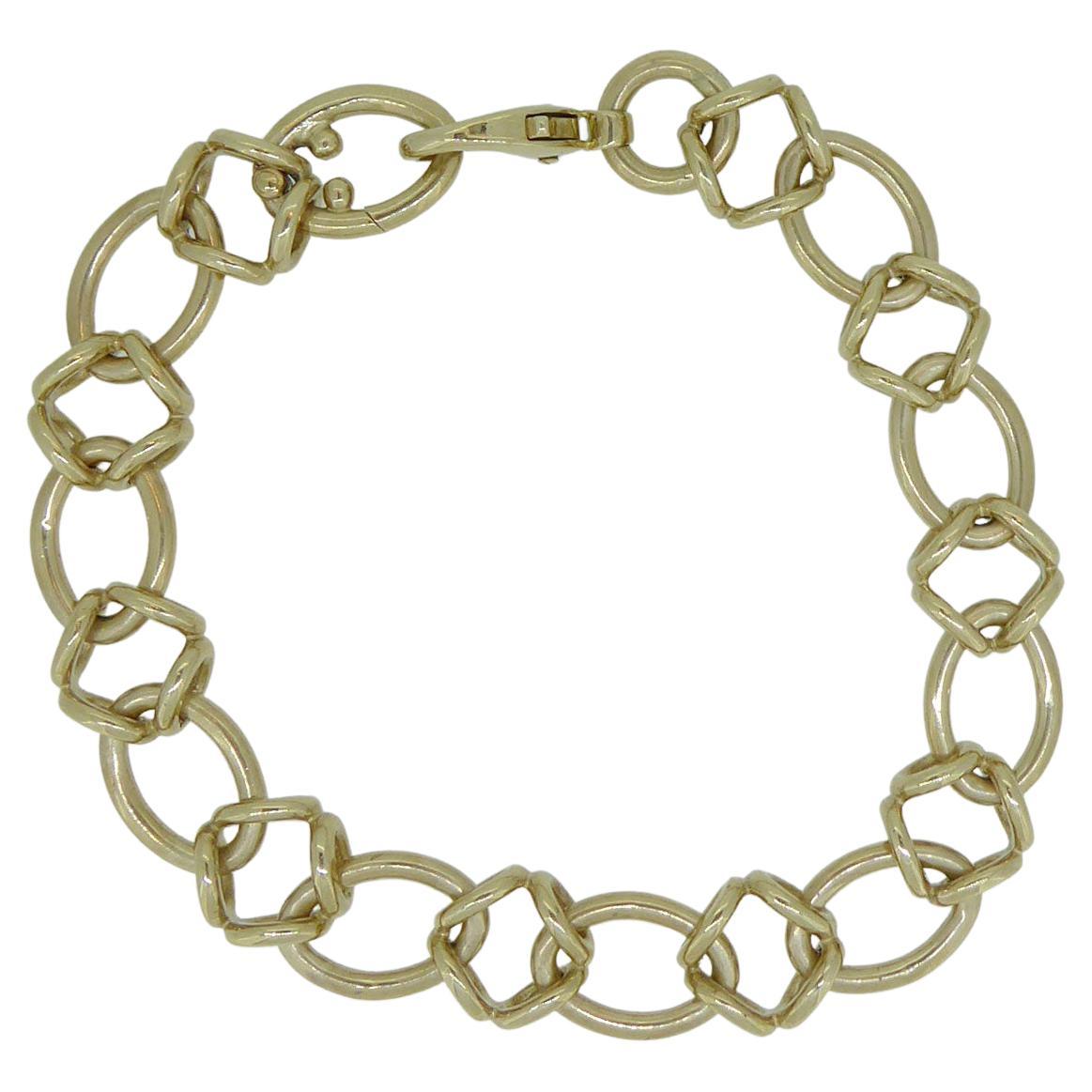 Antique Gold Link Bracelet, circa 1900s at 1stDibs
