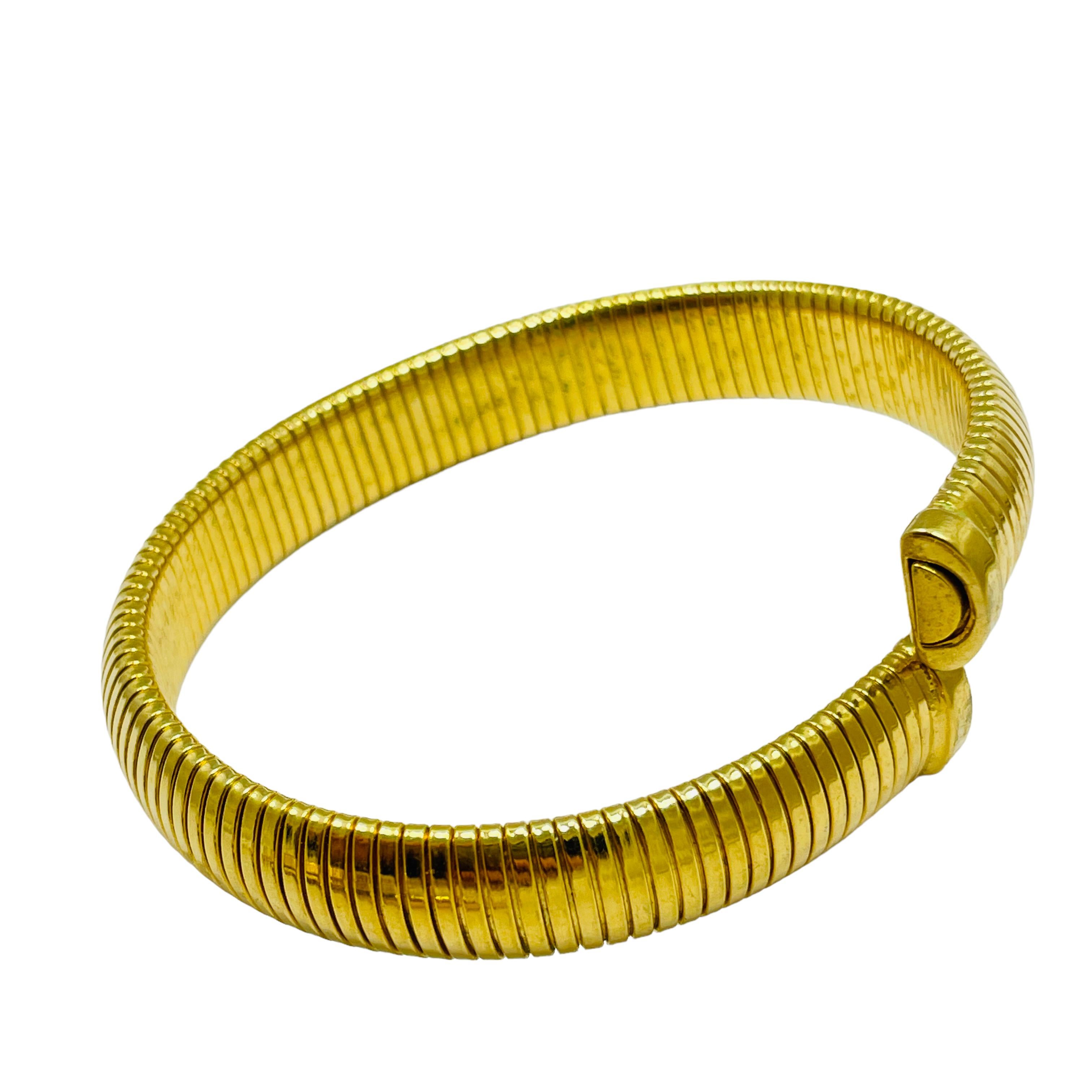 Vintage gold omega chain designer runway bracelet at 1stDibs | omega ...