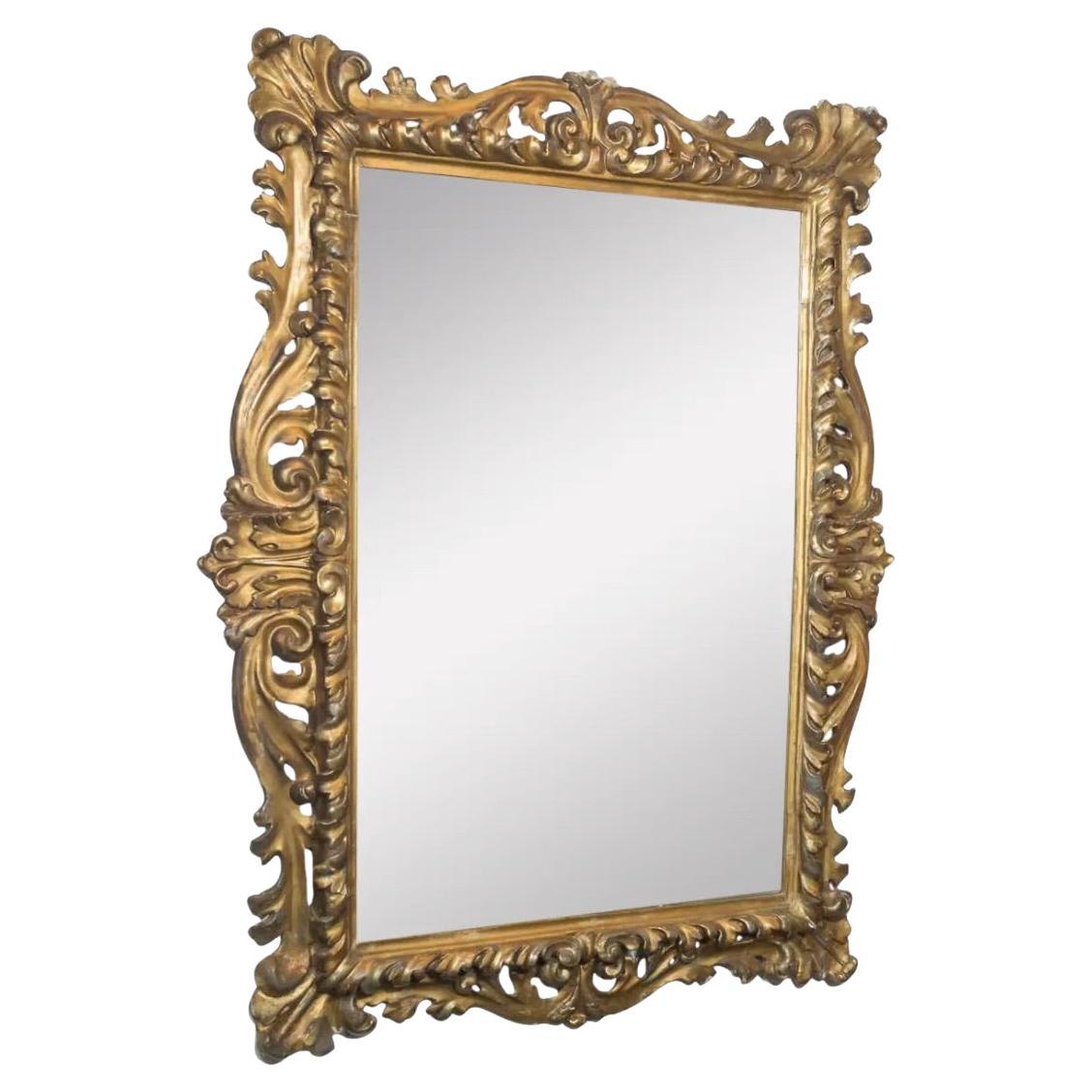 Falling Star Mirror with Gold Paint For Sale at 1stDibs