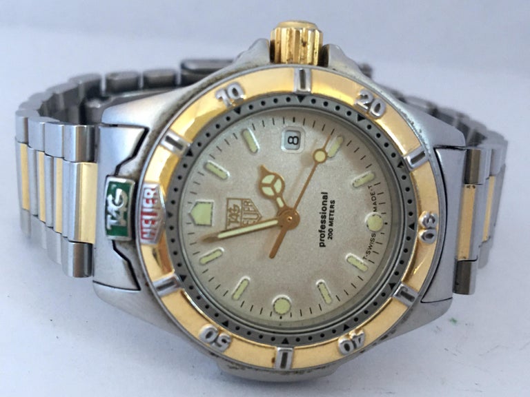 Vintage Gold Plate and Stainless Steel TAG Heuer Professional 200 ...