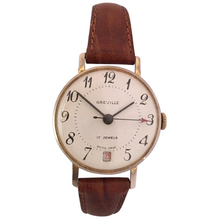 Vintage Gold Plated and Stainless Steel Back Swiss Mechanical Watch For ...