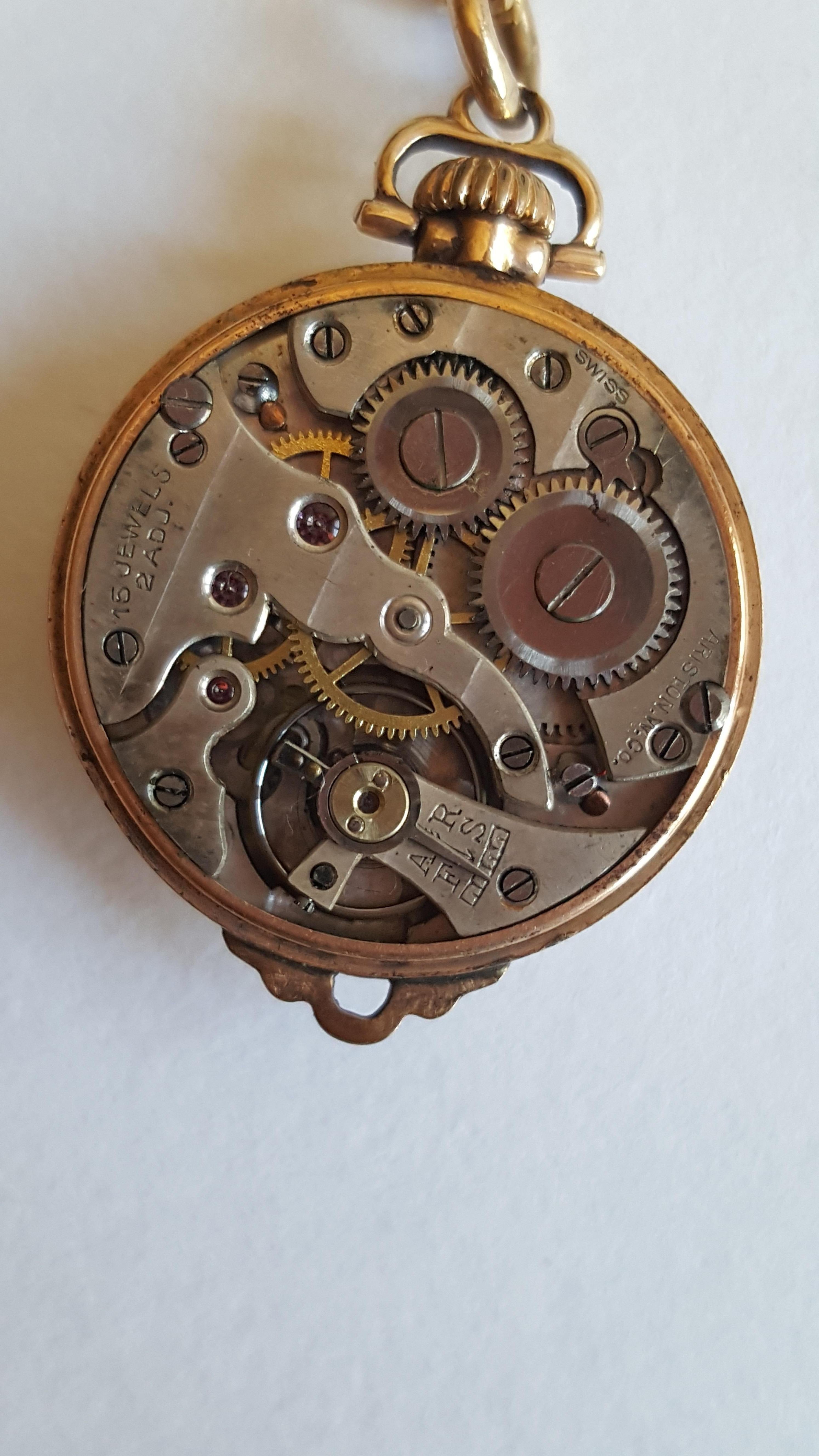 Vintage Gold-Plated Pendant Watch, Dolly Brand, Working, 15 Jewel at ...